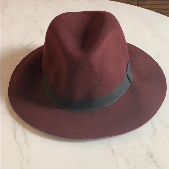 D&Y | Accessories | Maroon Wool Fedora | Poshmark